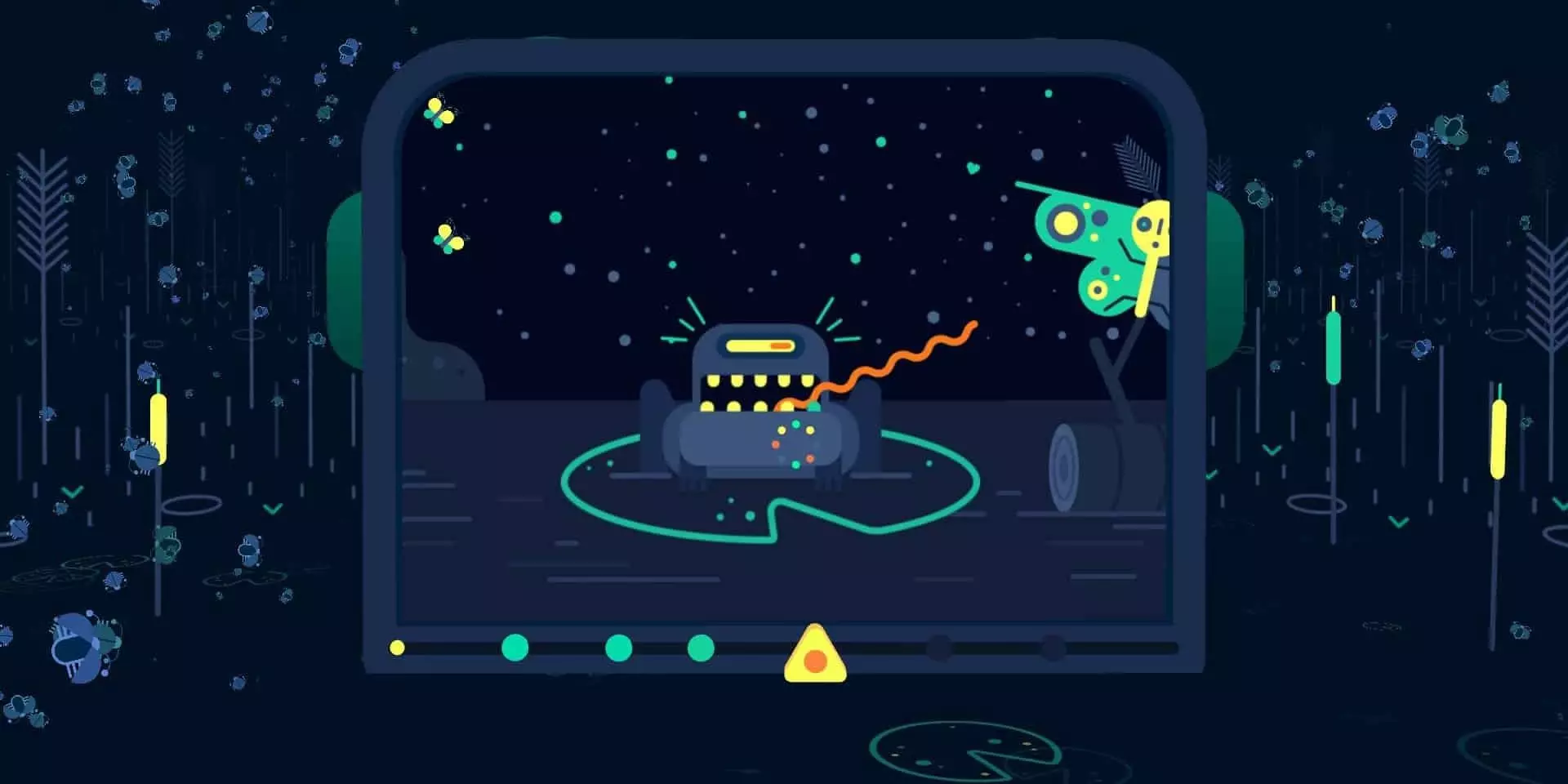 Ein Frosch in einem Roboter in GNOG