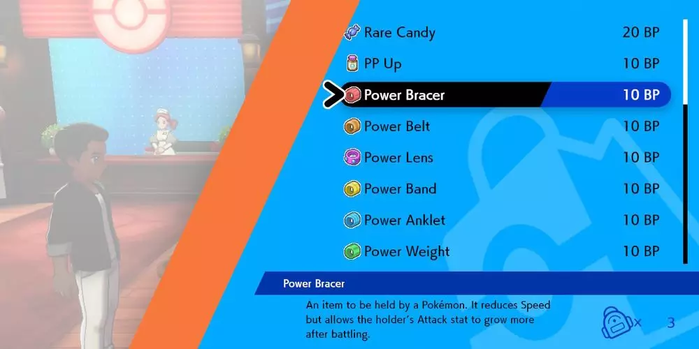 BP verslun í Pokemon Sword and Shield