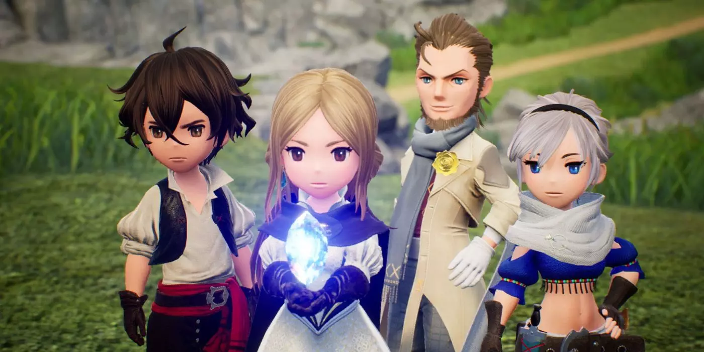 O elenco principal de Bravely Default 2 na Nintendo Switch