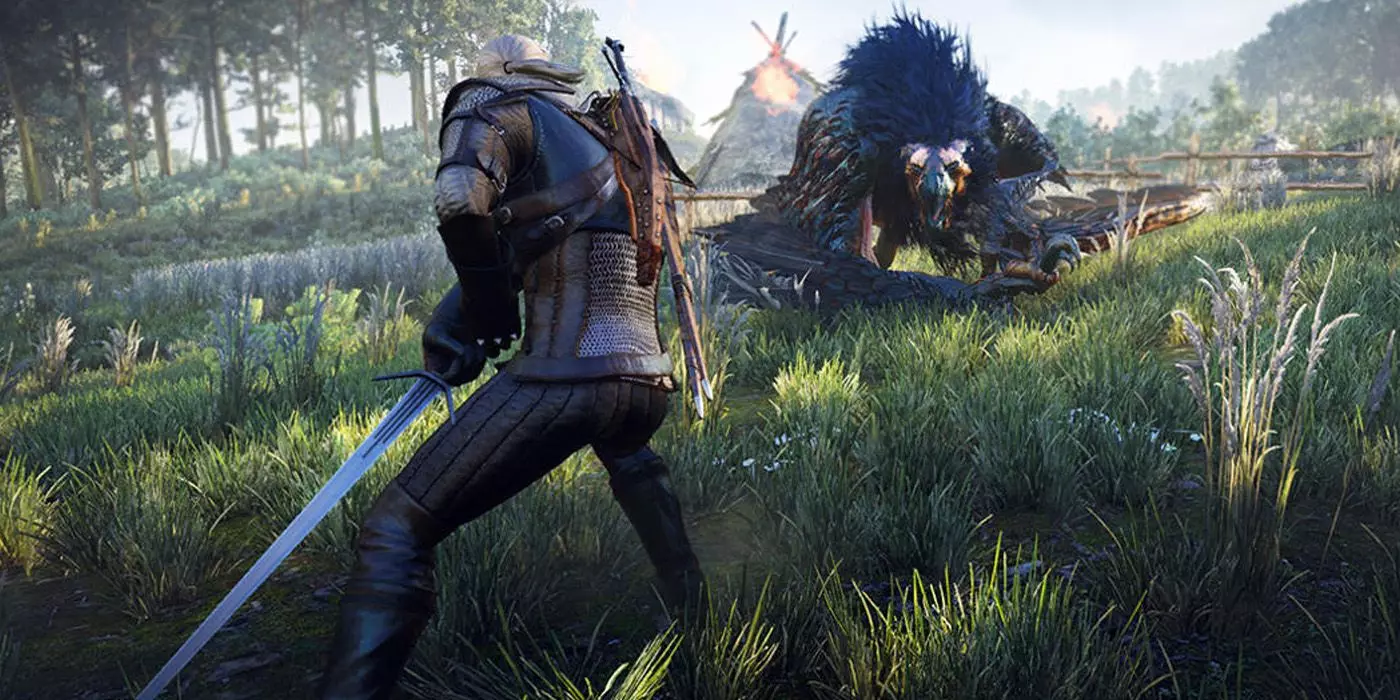 PC Džeralts cīnās ar briesmoni — Witcher 3 Switch pret datoru