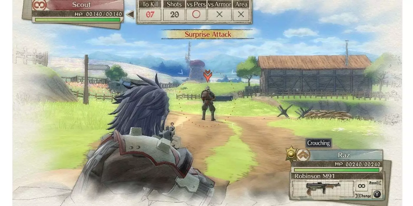 Permainan Valkyria Chronicles Serang Hendap Musuh