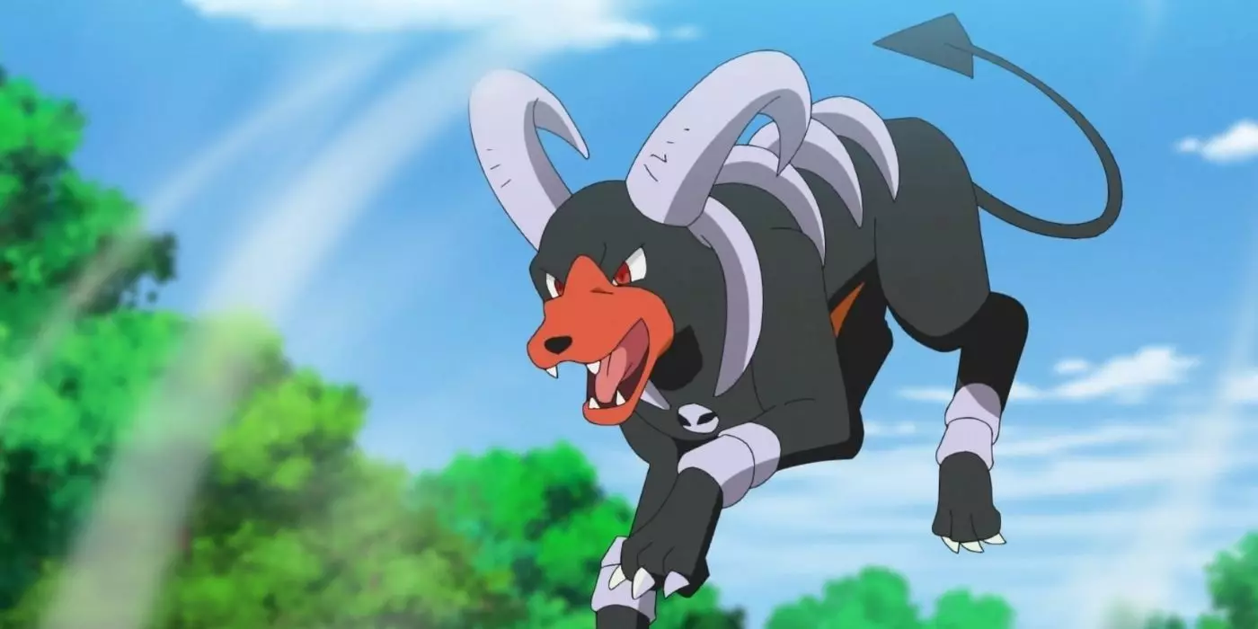 beldurrezko gai onenaren pokemon taldeko houndoom