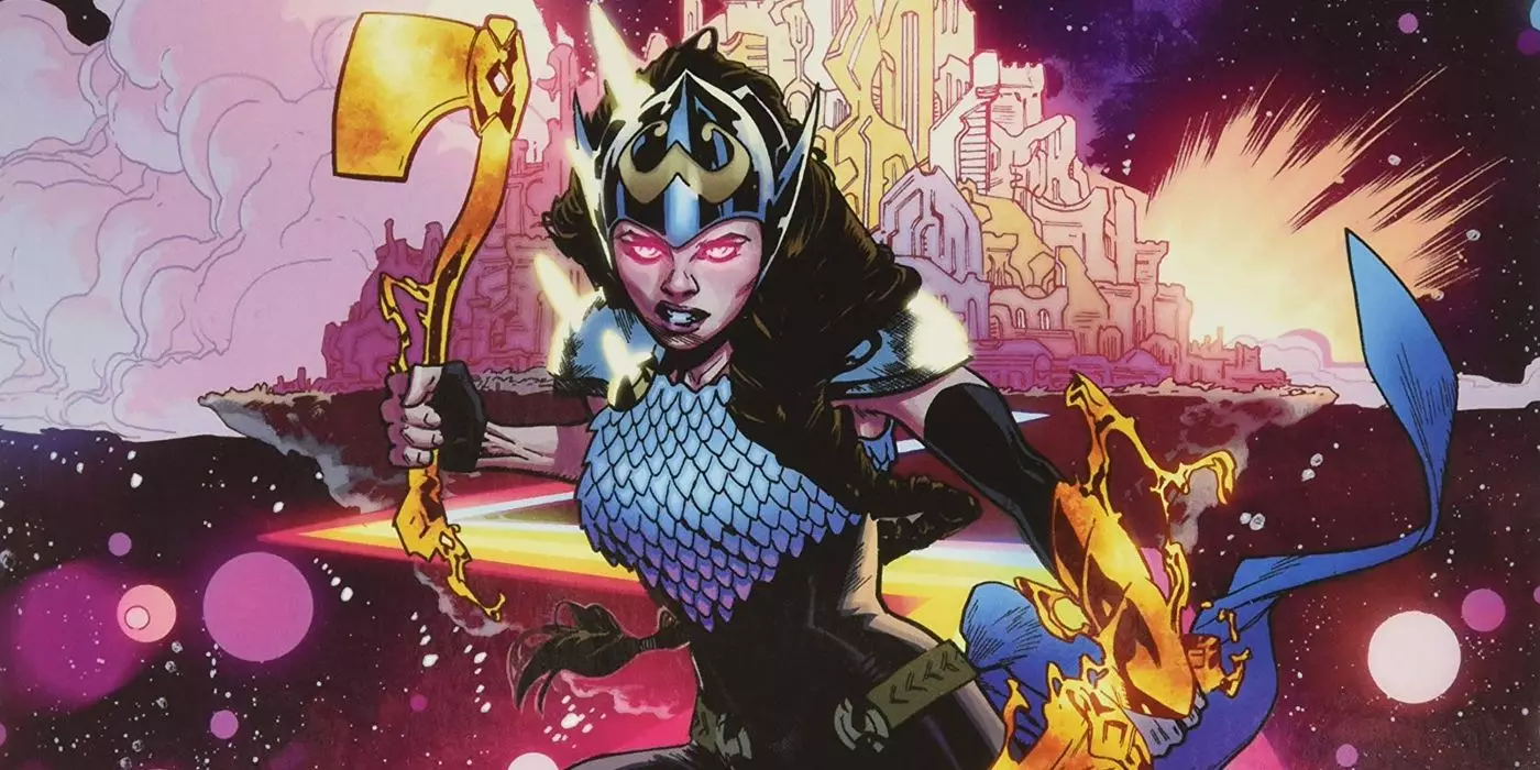 Jane Foster som Valkyrie med Undrjarn the All-Weapon