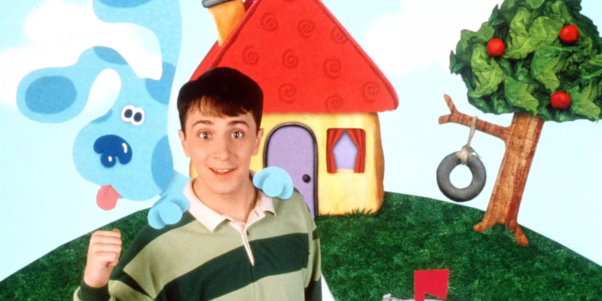 Blue and Steve in Blue's Clues