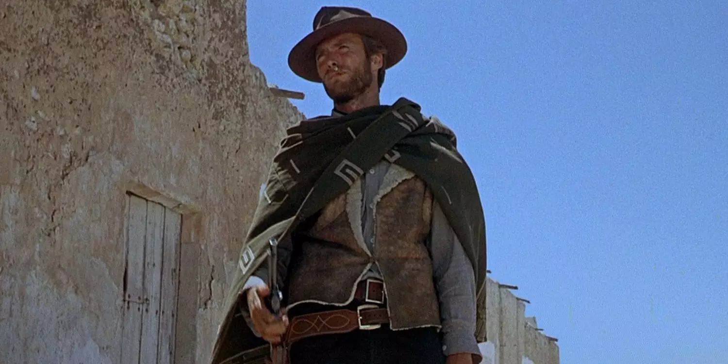 Clint Eastwood som mannen utan namn i A Fistful of Dollars