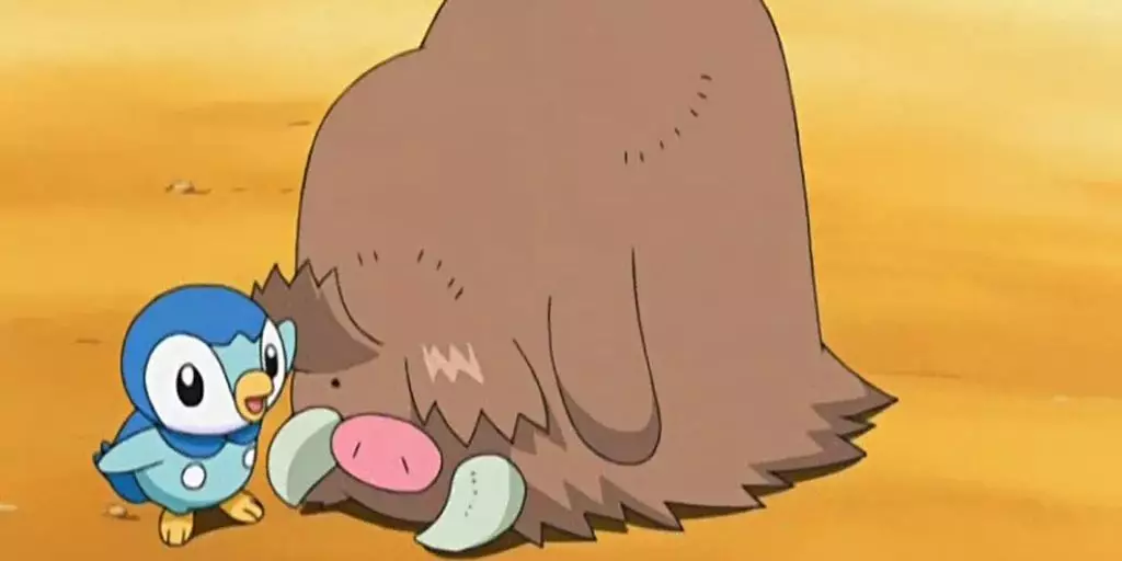 The ice-type Pokemon Piloswine