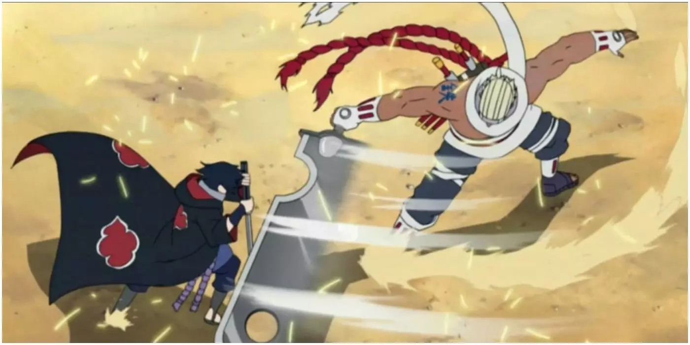 Naruto Sasuke Uchiha Batalo kun Killer Bee