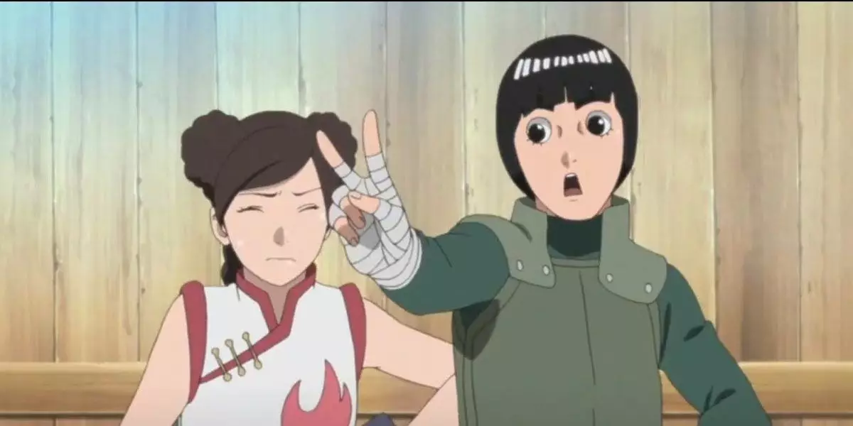 Tenten megpróbálja megállítani Rock Lee-t