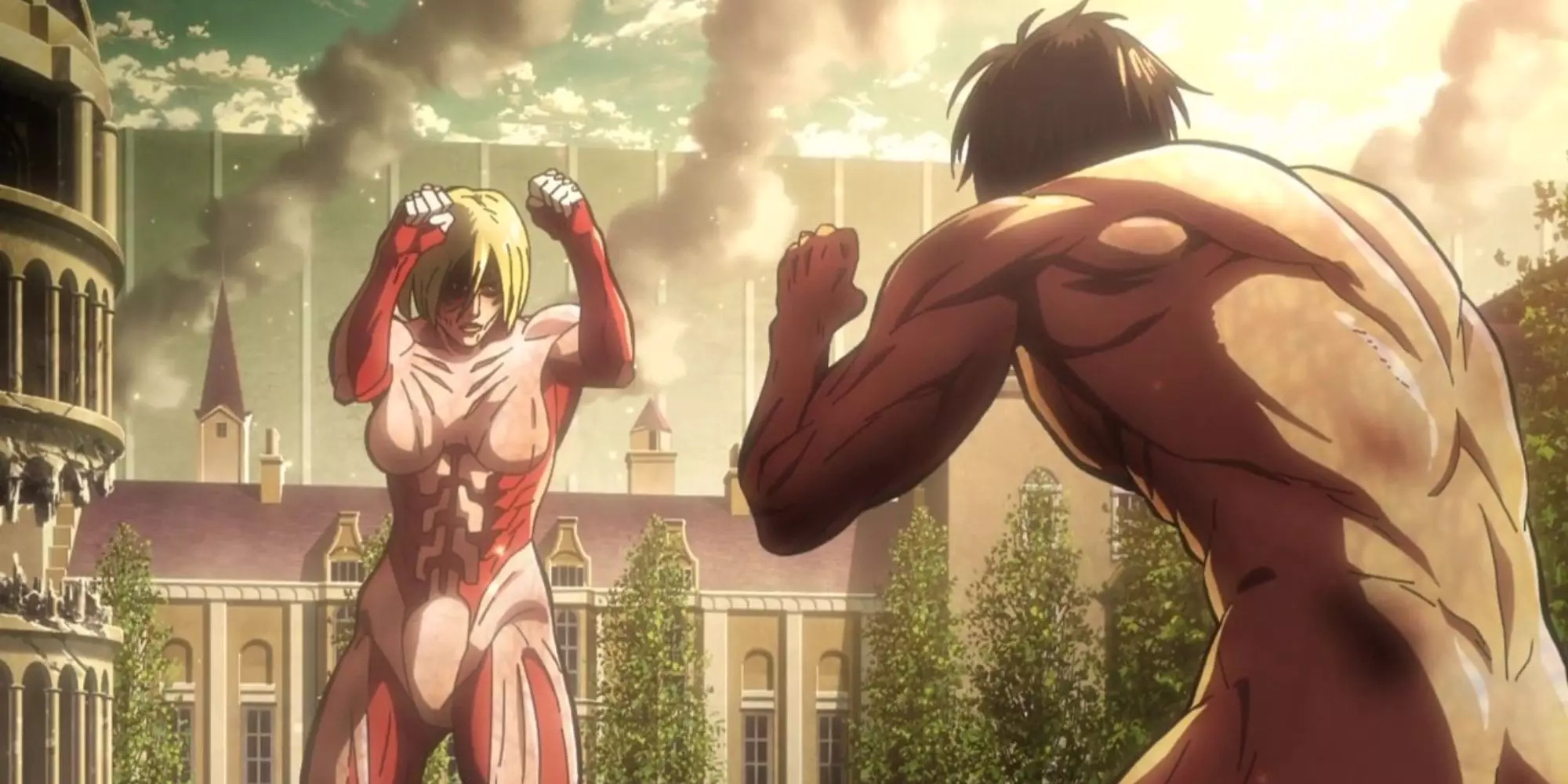 eren vs annie ing aot