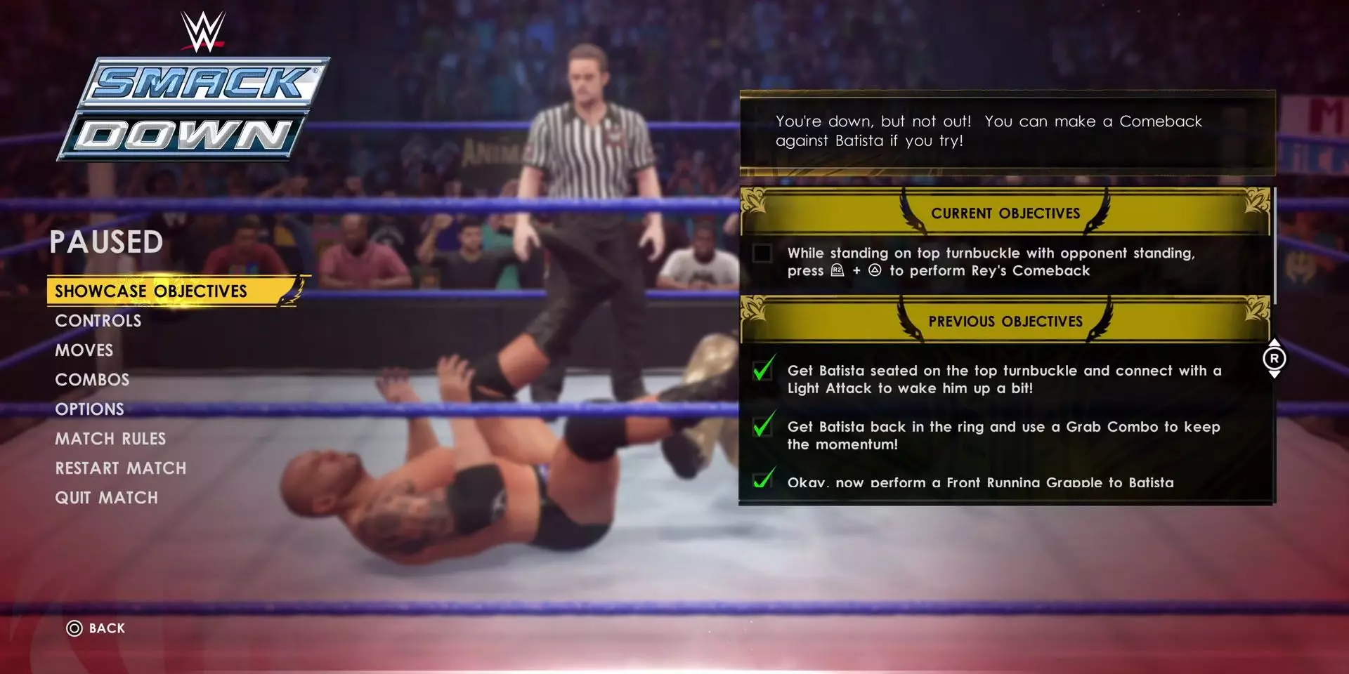 wwe-2k22-showcase-mode-malangizo-pause-menu