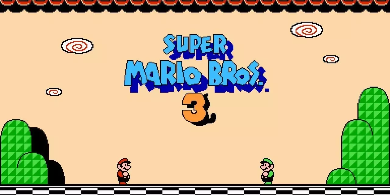 หน้าจอไตเติ้ล super mario bros 3