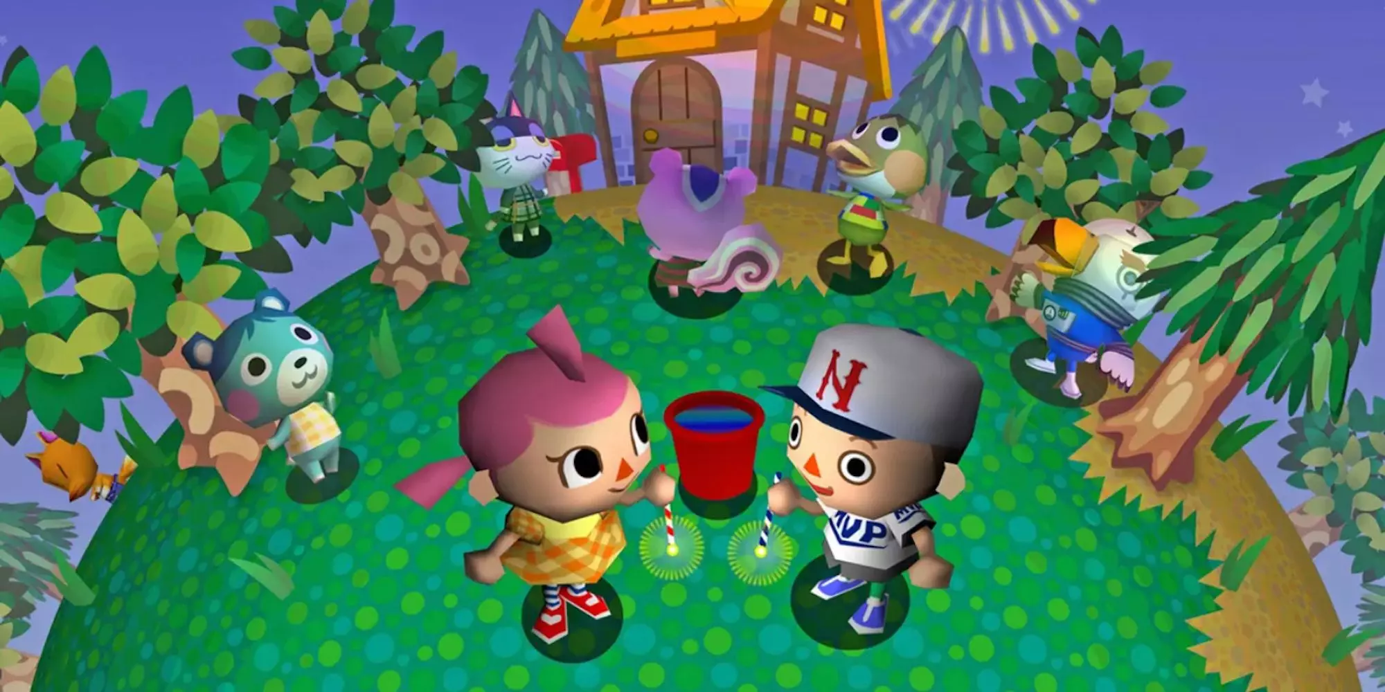 Animal Crossing karakterlerinin yer aldığı tanıtım resmi