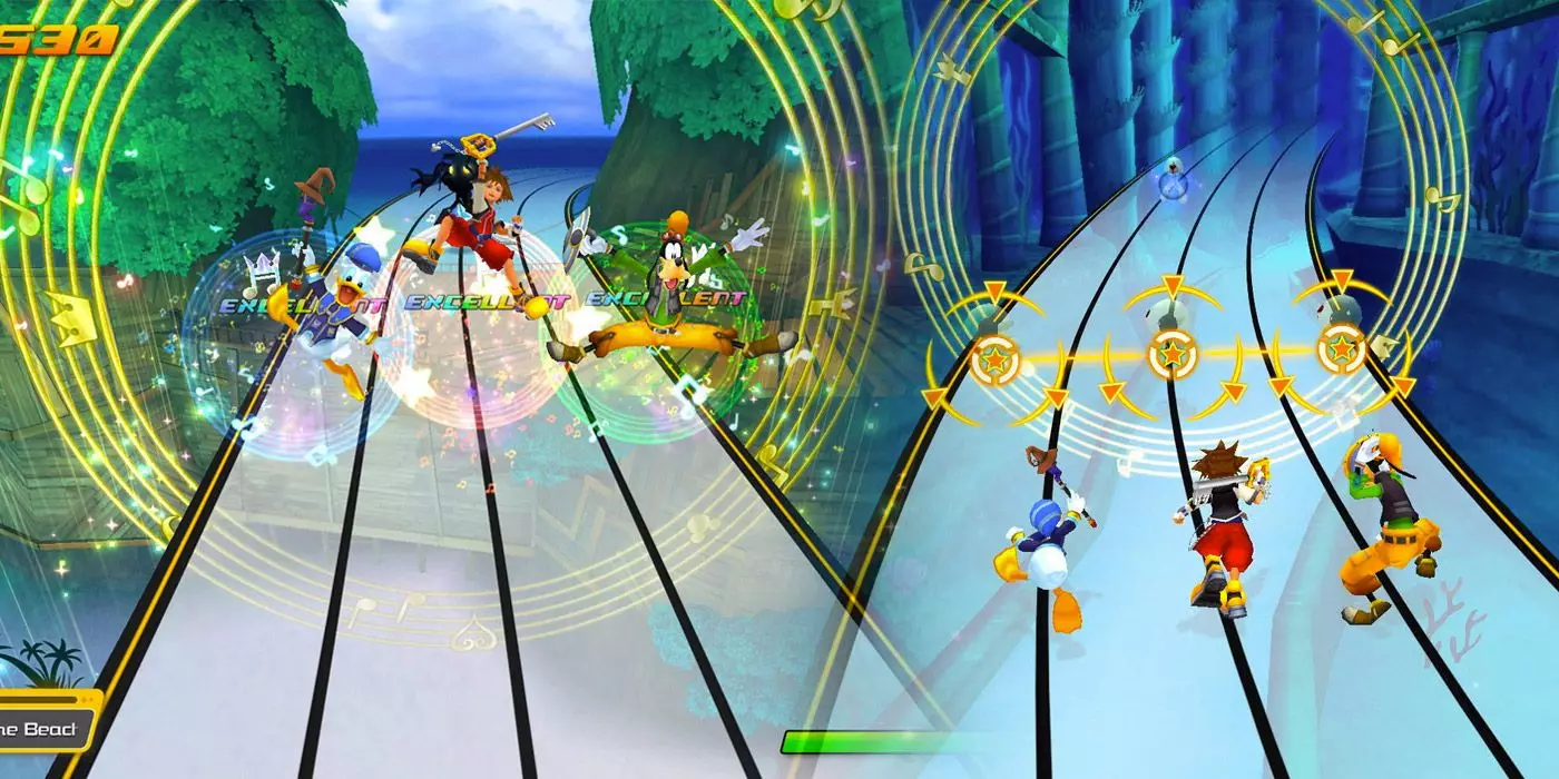 Геймплэй Kingdom Hearts Melody Of Memory Rhythm