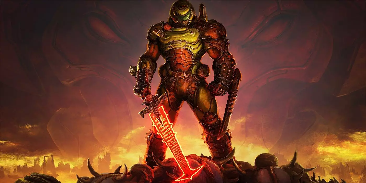 Kılıçlı Doom Slayer