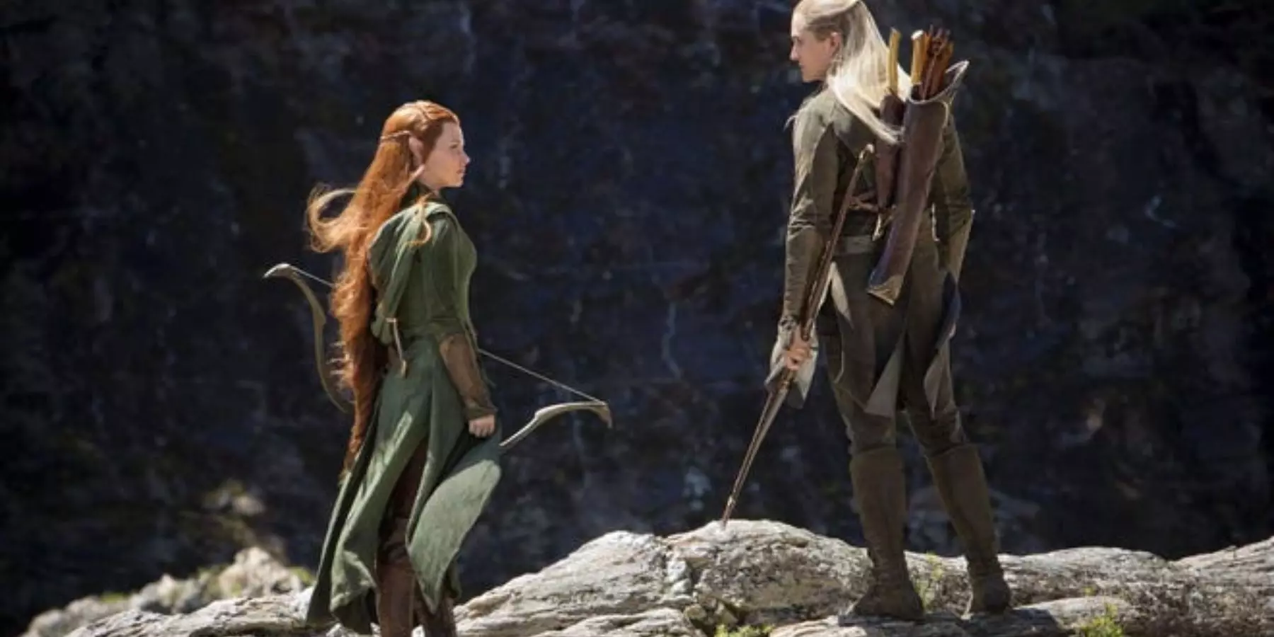 Smaug Legolas ۽ Tauriel جو Hobbit Desolation