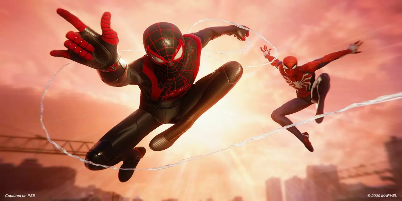 miles and peter spider-man: miles morales