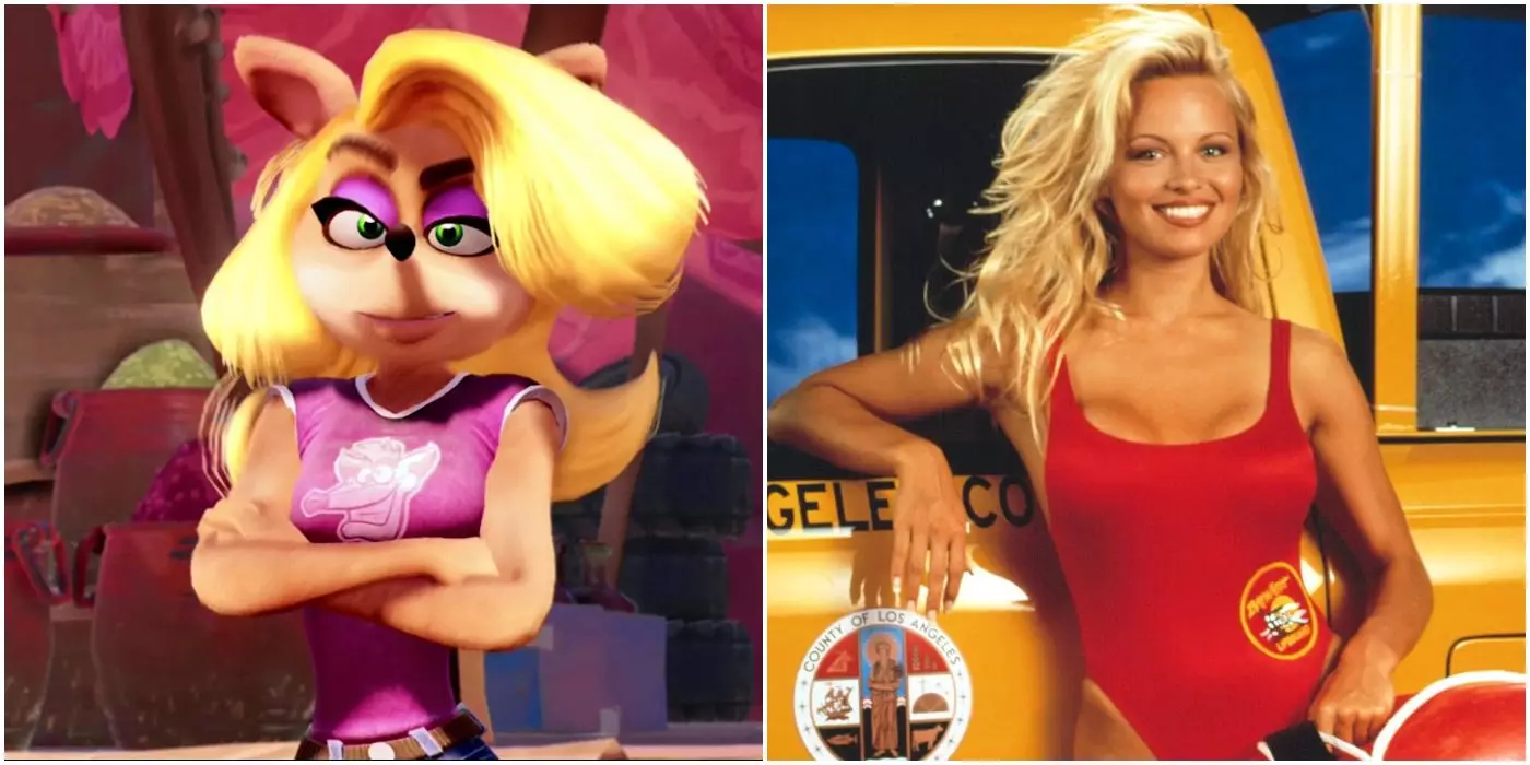 Tawna во Crash Team Racing: Nitro Fueled и Памела Андерсон во Baywatch