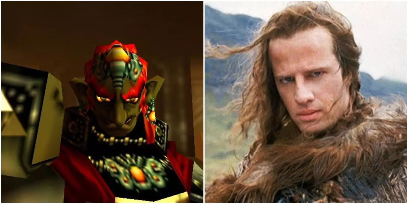 Christopher Lambert ໃນ Highlander ແລະ Ganondorf ໃນຄວາມຫມາຍຂອງ Zelda: Ocarina ຂອງເວລາ