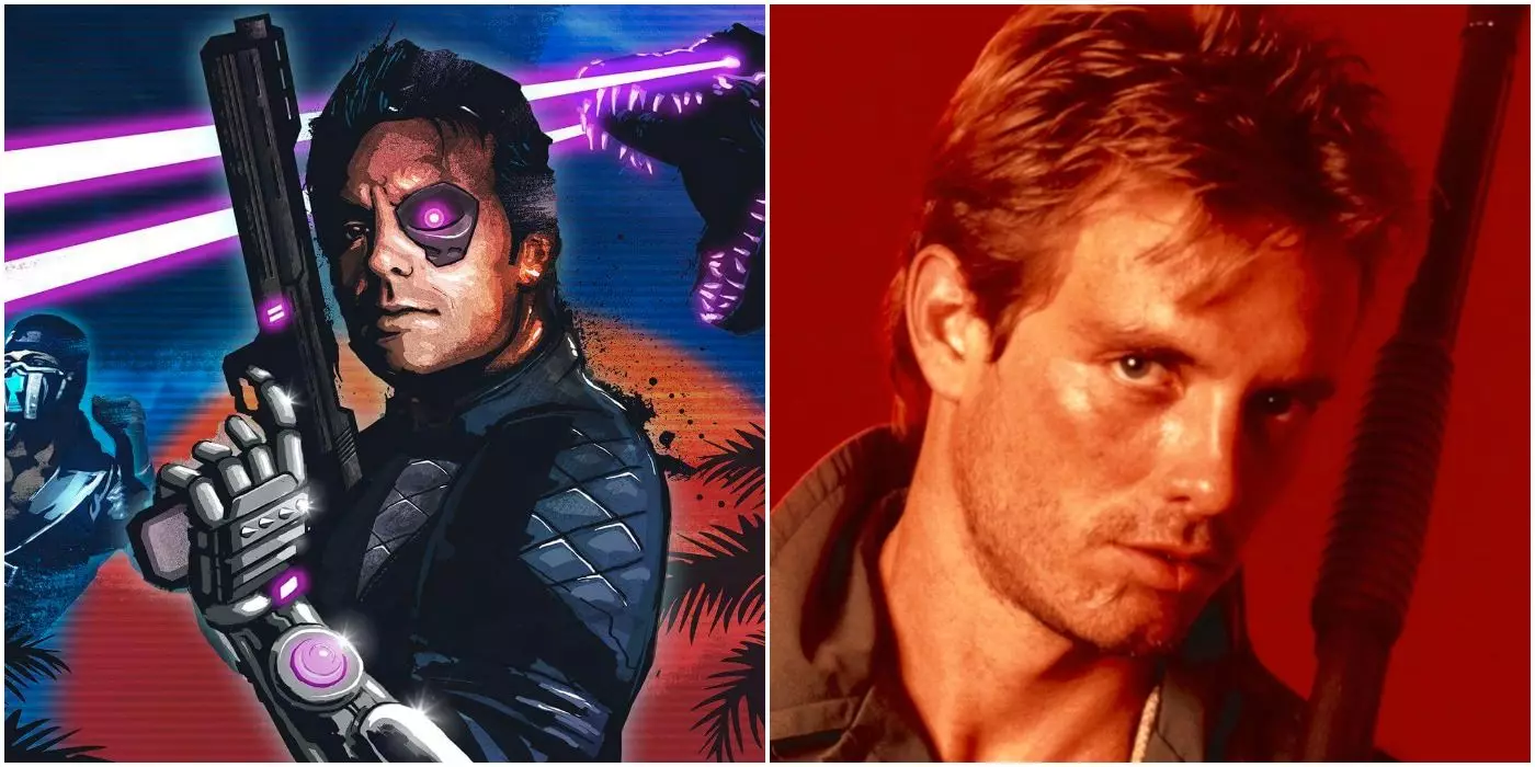 Rex Colt yn Far Cry 3: Blood Dragon en Michael Biehn yn The Terminator