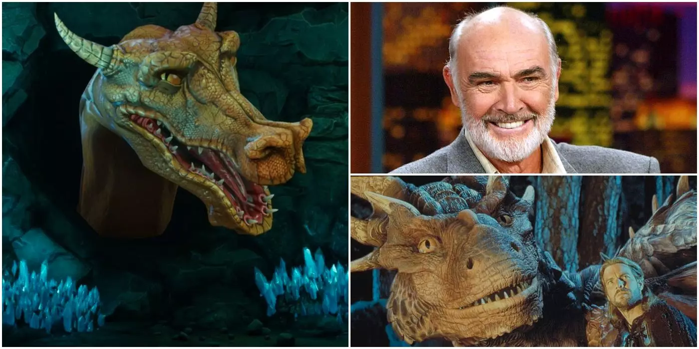 De draak yn MediEvil en Sean Connery yn Dragonheart