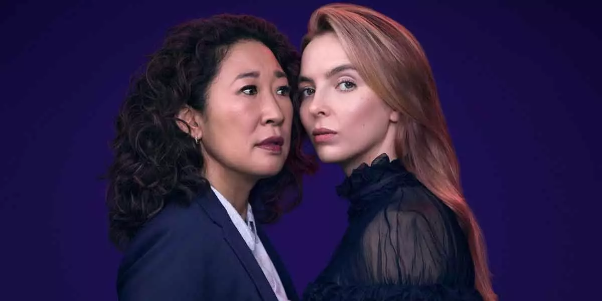 Eva a Villanelle v Killing Eve