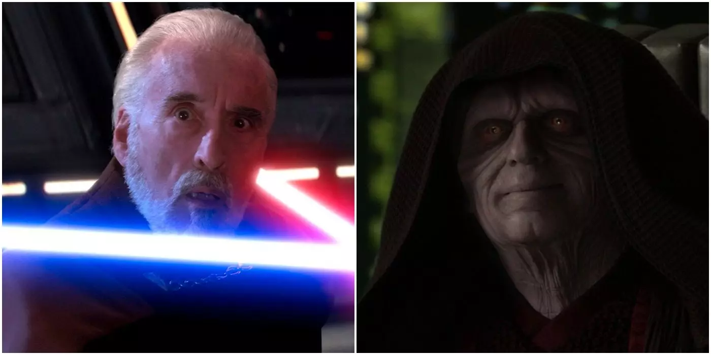 Dooku dan Palpatine dalam Star Wars: Revenge of the Sith