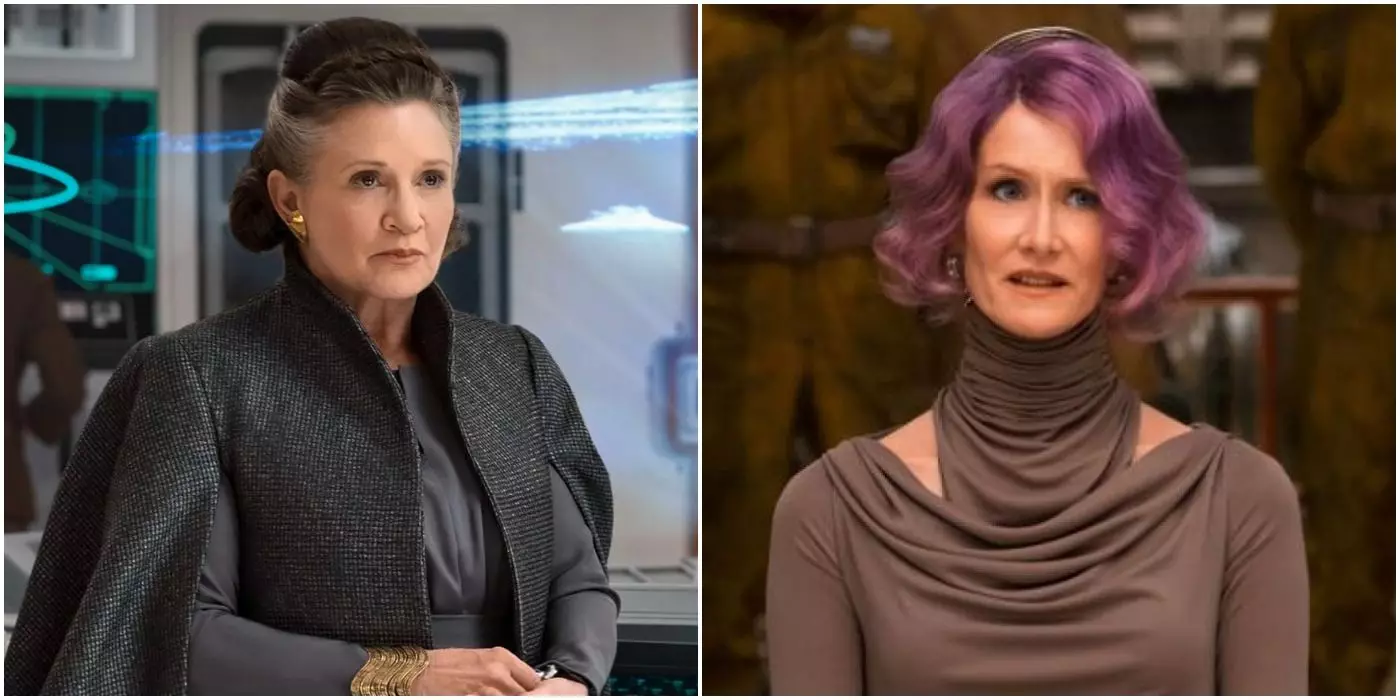 Leia en Holdo yn Star Wars: The Last Jedi