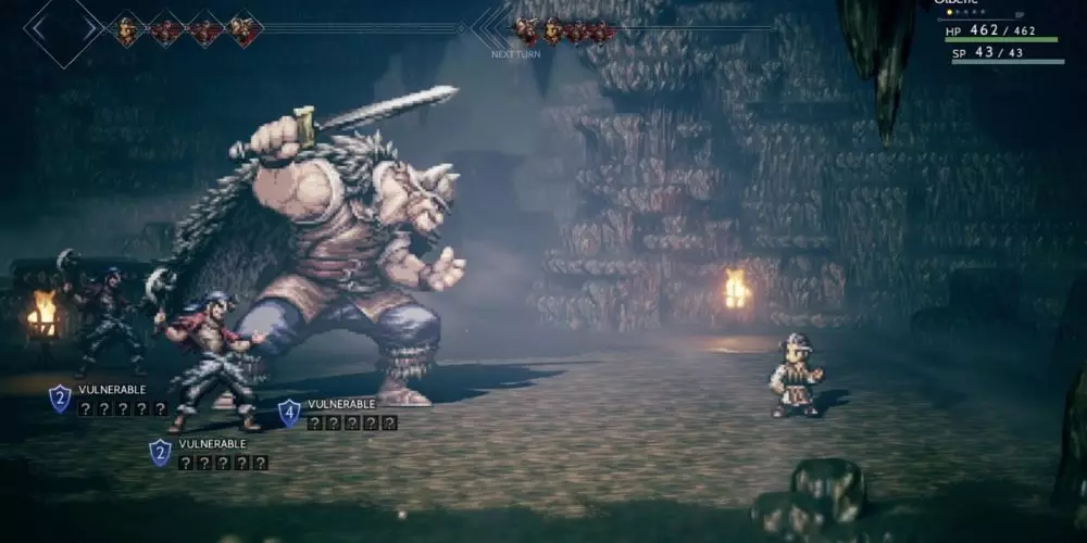 Is é Gaston an Chéad Boss de Scéal Olberic In Octopath Traveller