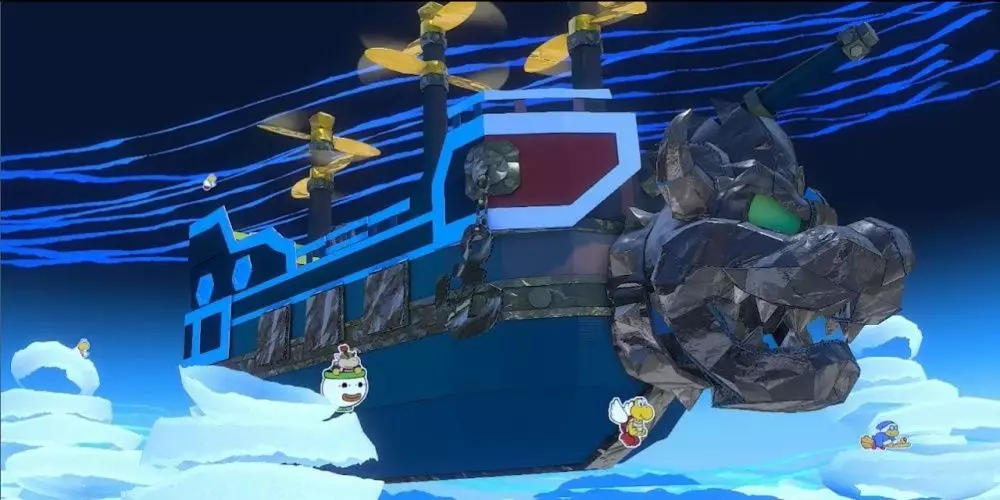 Takarda Mario The Origami King Airship Bowser Jr Magikoopa