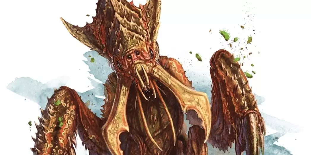 Ankheg trwy garedigrwydd D&D Monster Manual