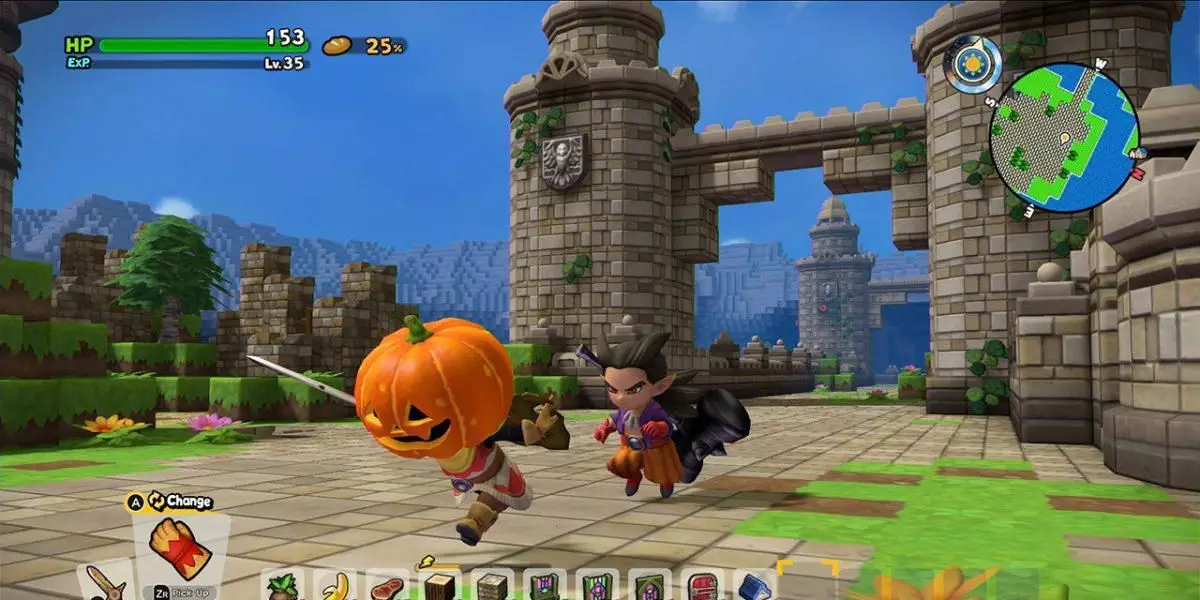 Dragon Quest Builders 2 käynnissä