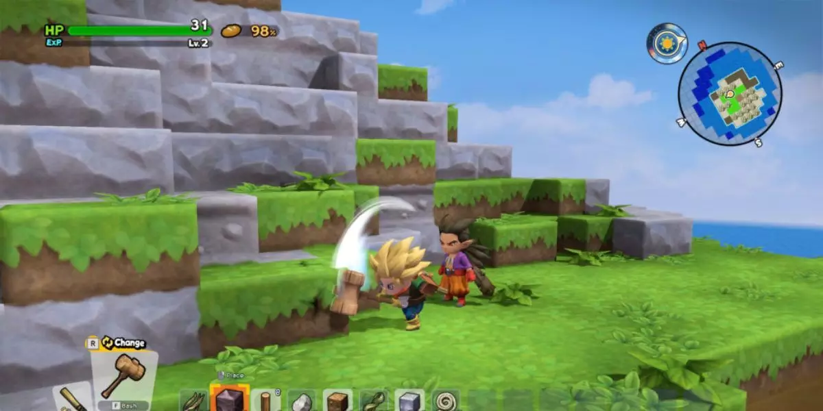 “Dragon Quest Builders 2 Hammer Swing”