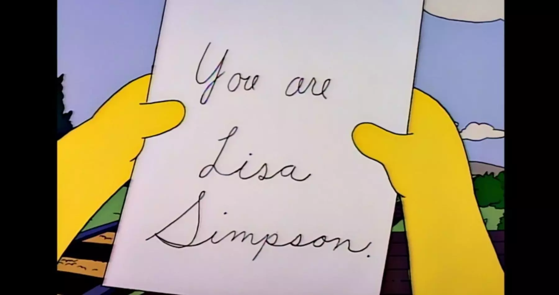 The Simpsons You Are Lisa Simpson შენიშვნა