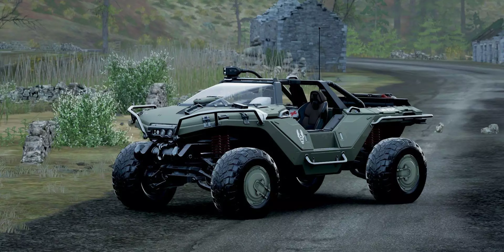 په Forza Horizon 4 کې د AMG ټرانسپورټ ډینامکس M12S Warthog CST