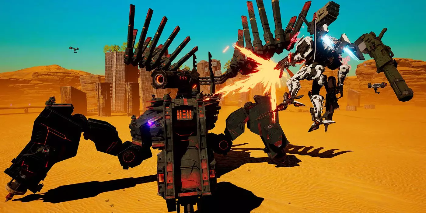 ภาพหน้าจอของ daemon x machina switch