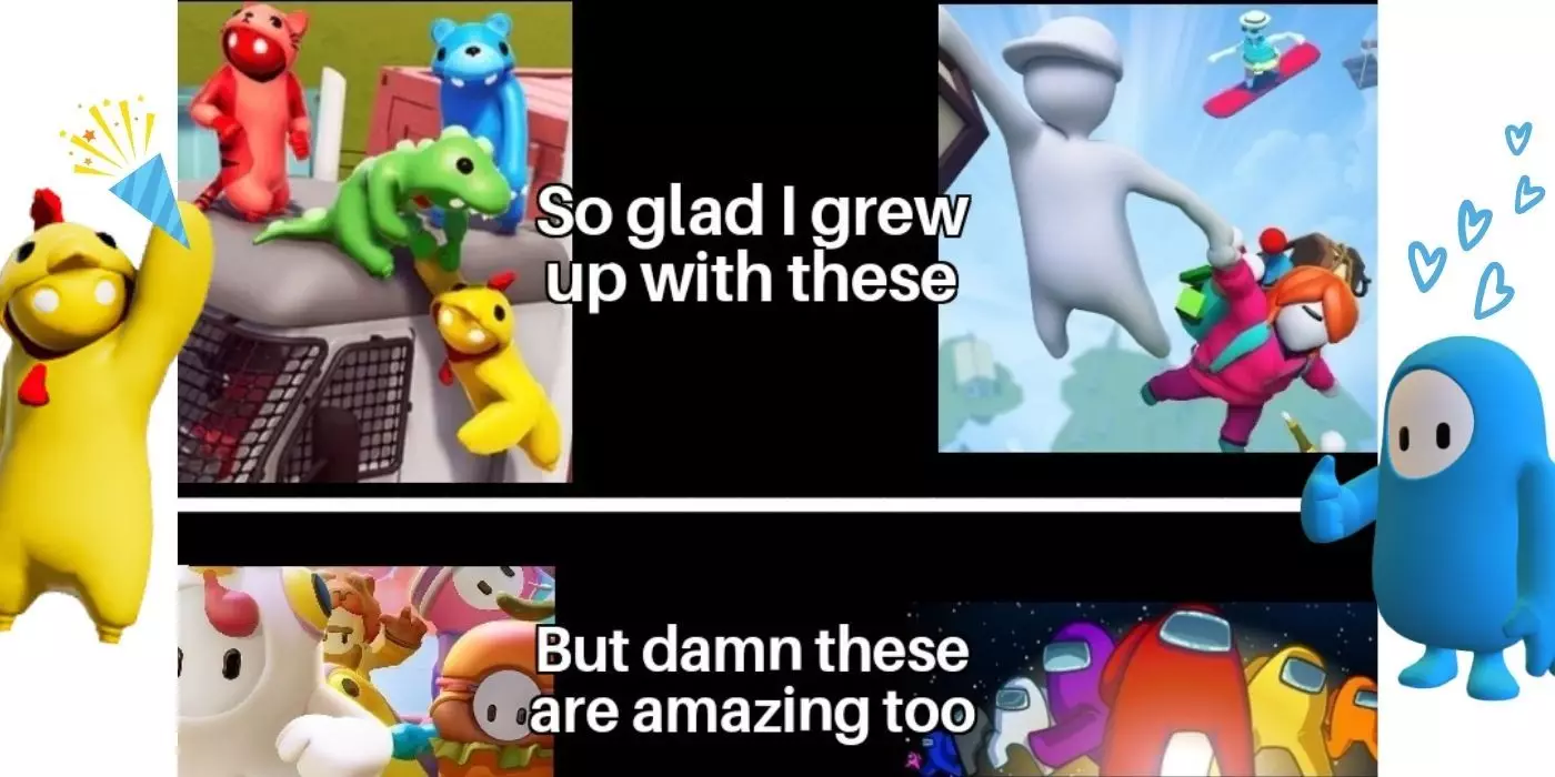 Gang Beasts Meme Fall Guys Confronto