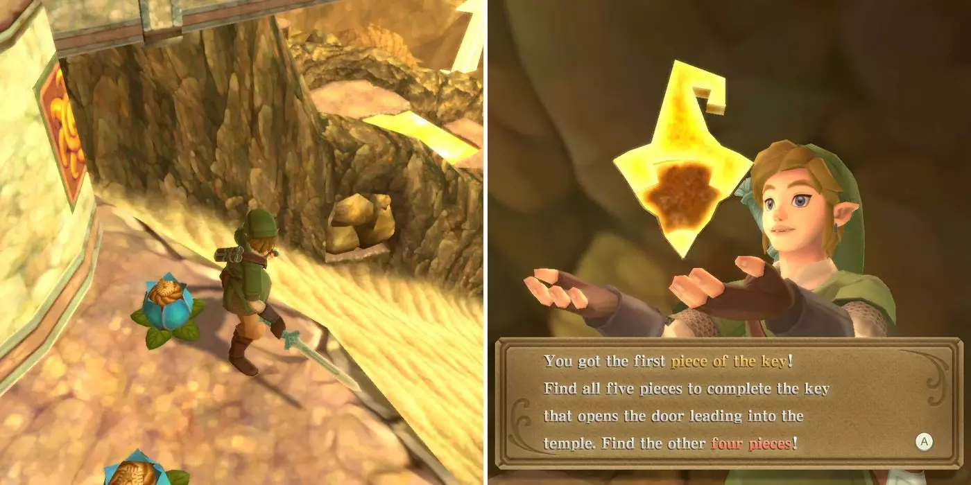 รับคีย์ชิ้นแรกใน The Legend of Zelda: Skyward Sword HD