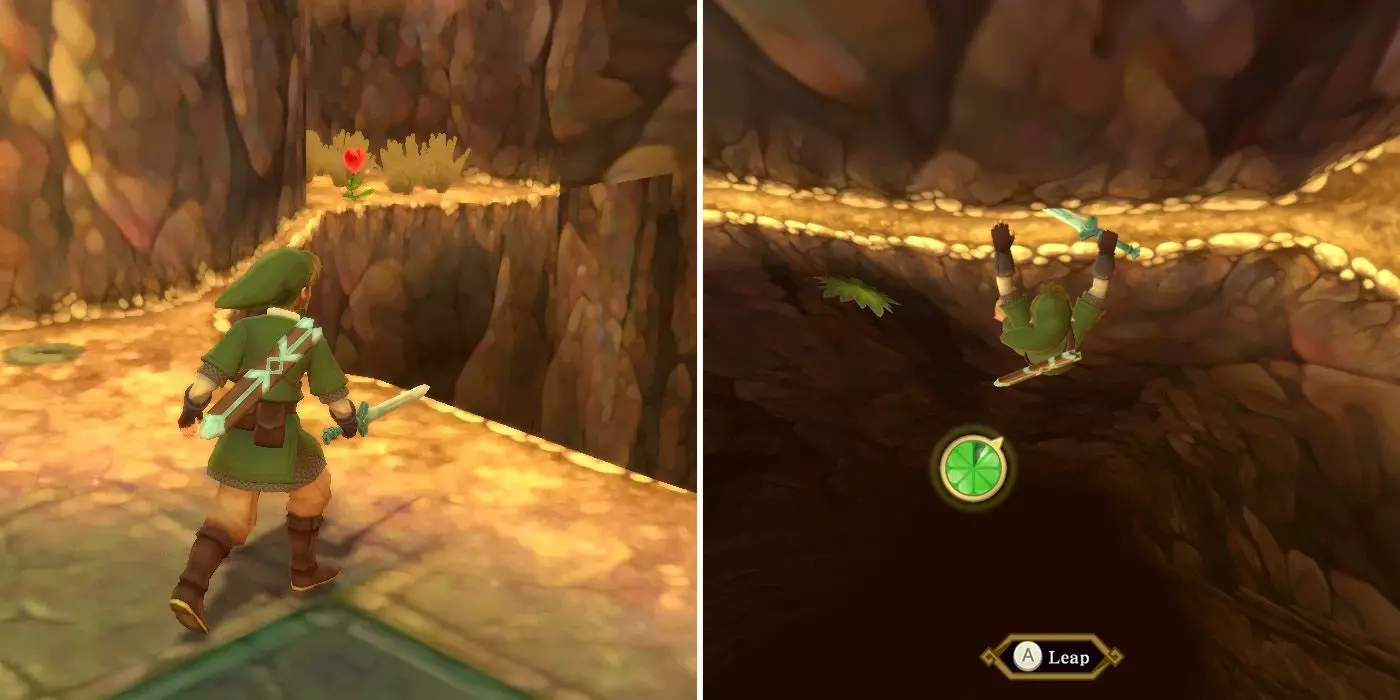 ขอบตามหิ้งใน The Legend of Zelda: Skyward Sword HD