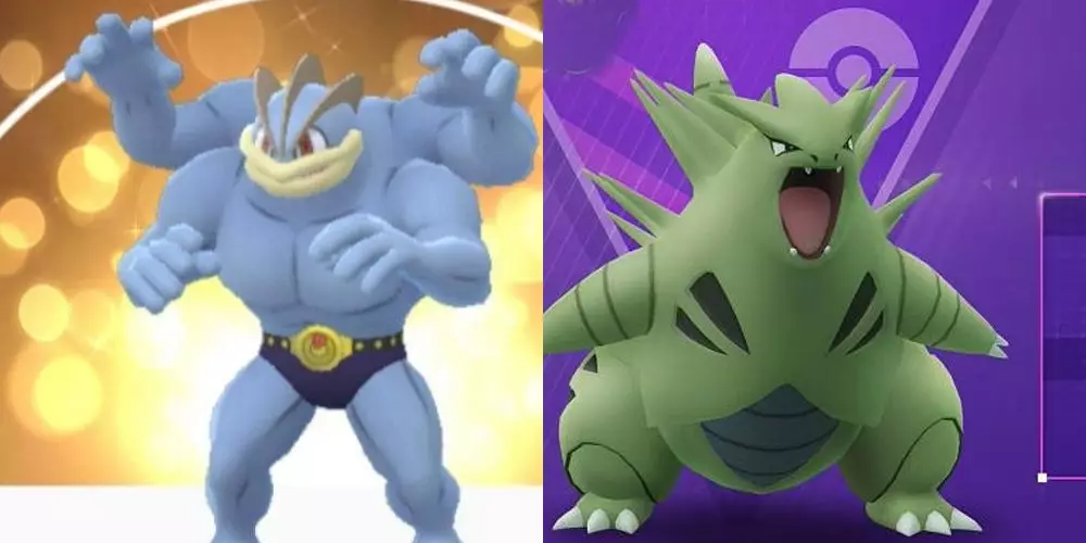 Machamp en 'n Tyranitar