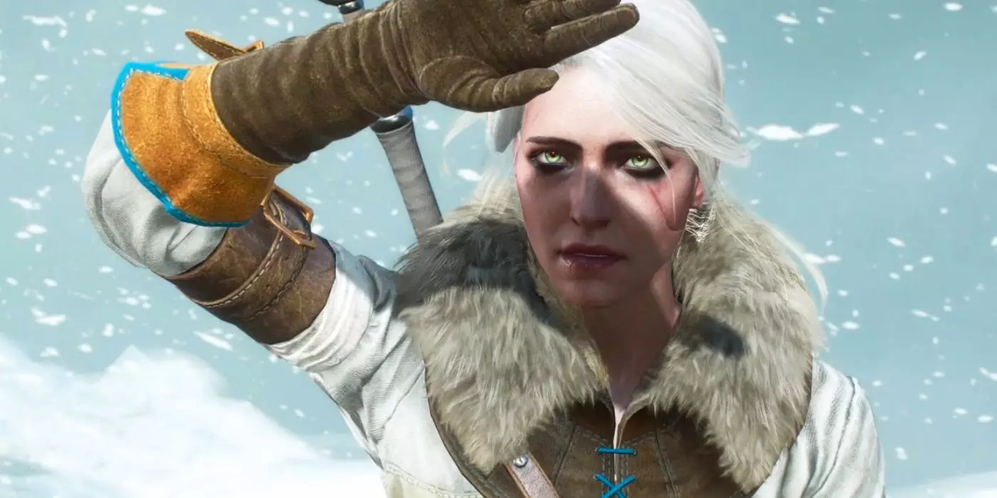 Ciri loitando contra The White Frost en The Witcher 3