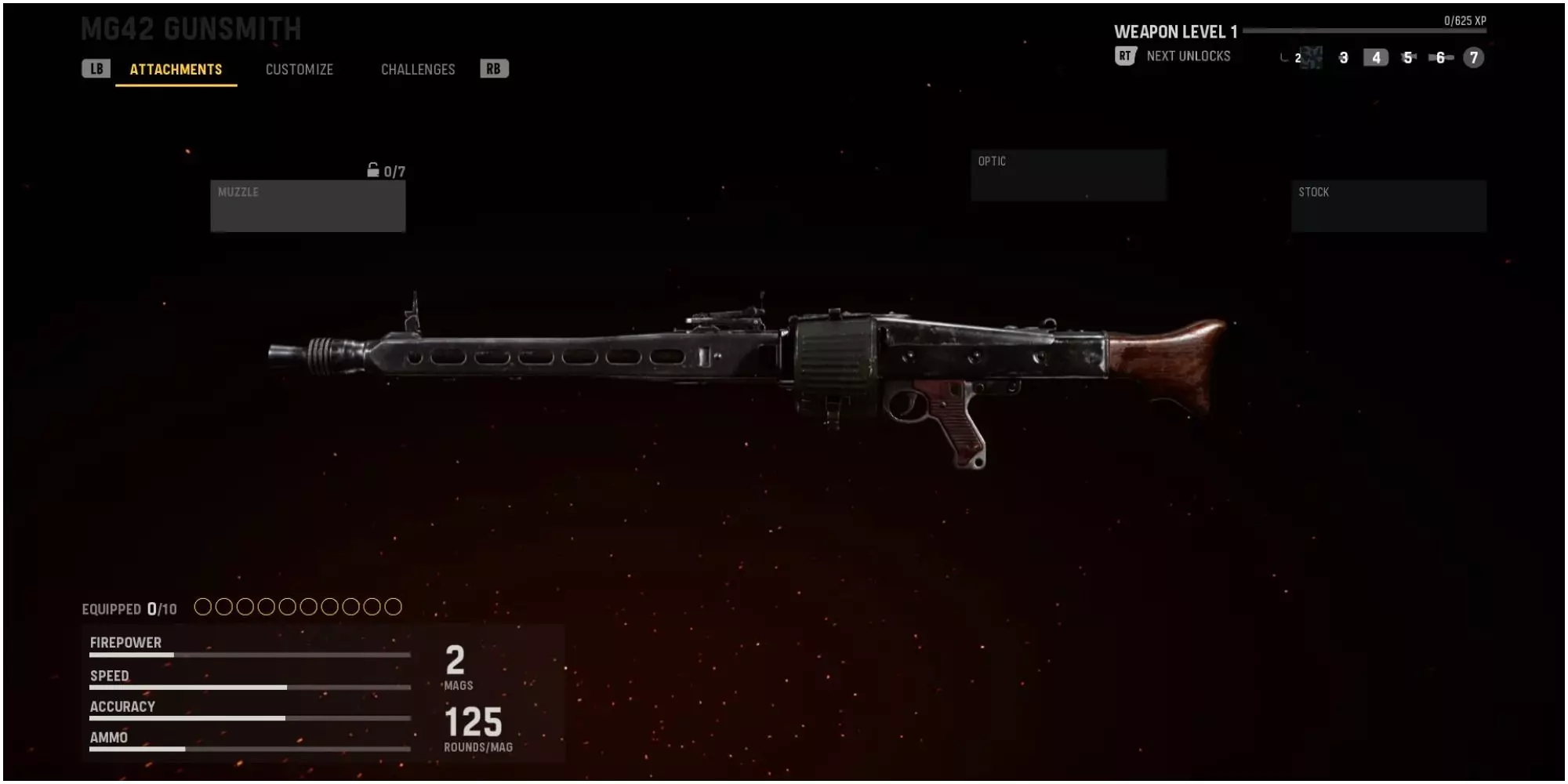 Call Of Duty Vanguard MG42 At The Gunsmith Χωρίς Αναβαθμίσεις