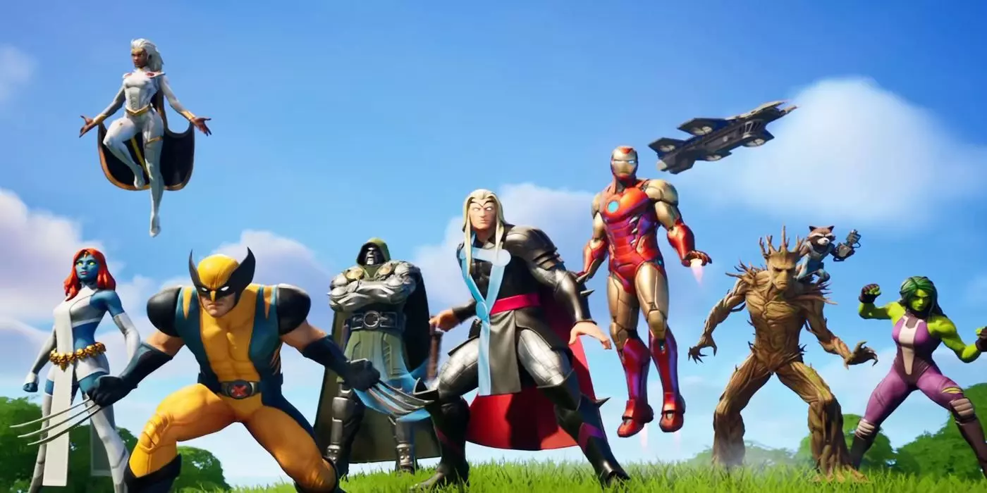 al'ajabin jarumai tare a cikin fortnite