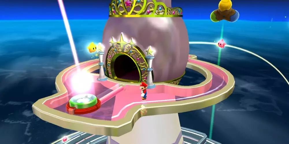 Super Mario Galaxy Garden Tower Mario On Top