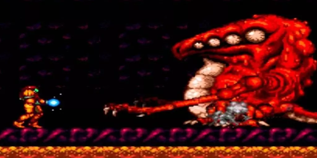 Super Metroid Crocomire Bijgesneden