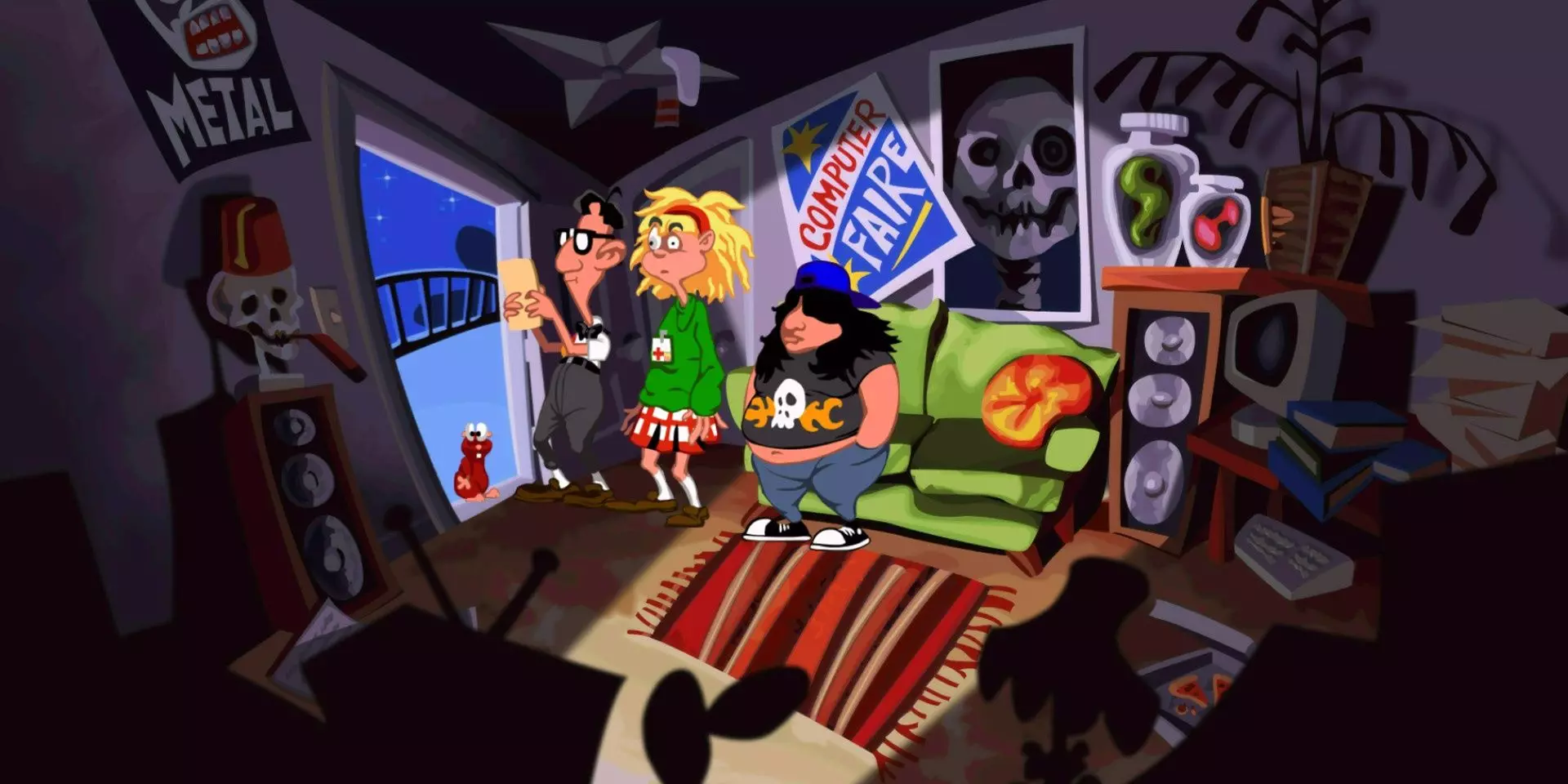 Day of the Tentacle's Bernard Bernoulli, Laverne og Hoagie