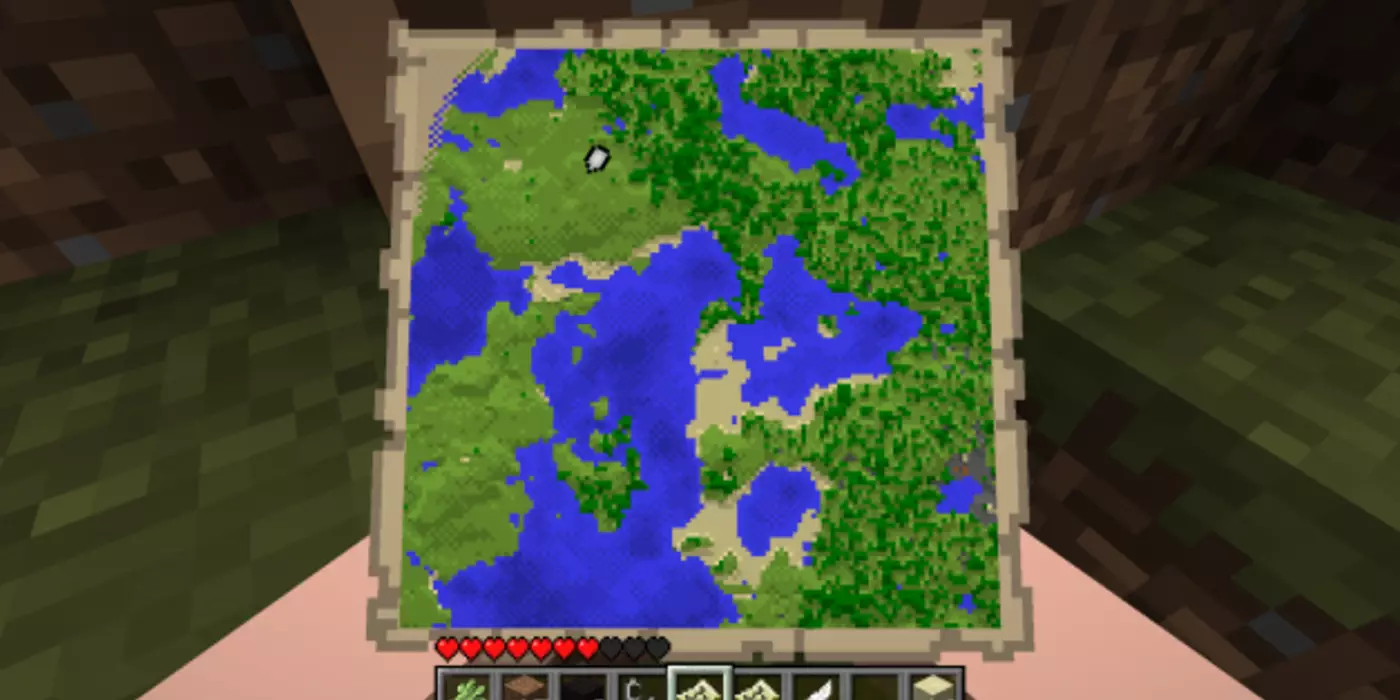 Map sylfaenol Minecraft