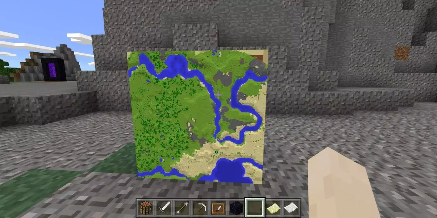 Minecraft-Karten in Gegenstandsrahmen platziert