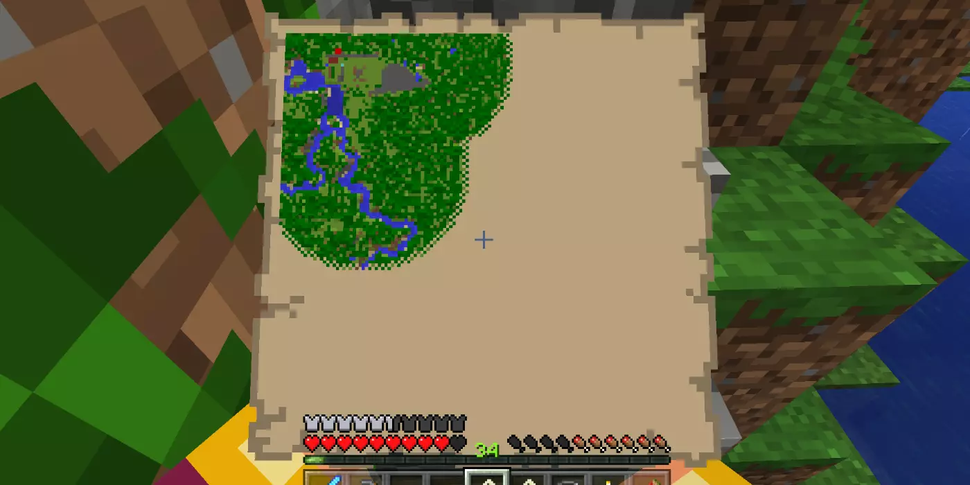 Mapa de Minecraft sense marcador de jugador