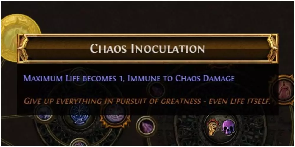 Path Of Exile Chaos Inoculation Paglalarawan Sa Laro