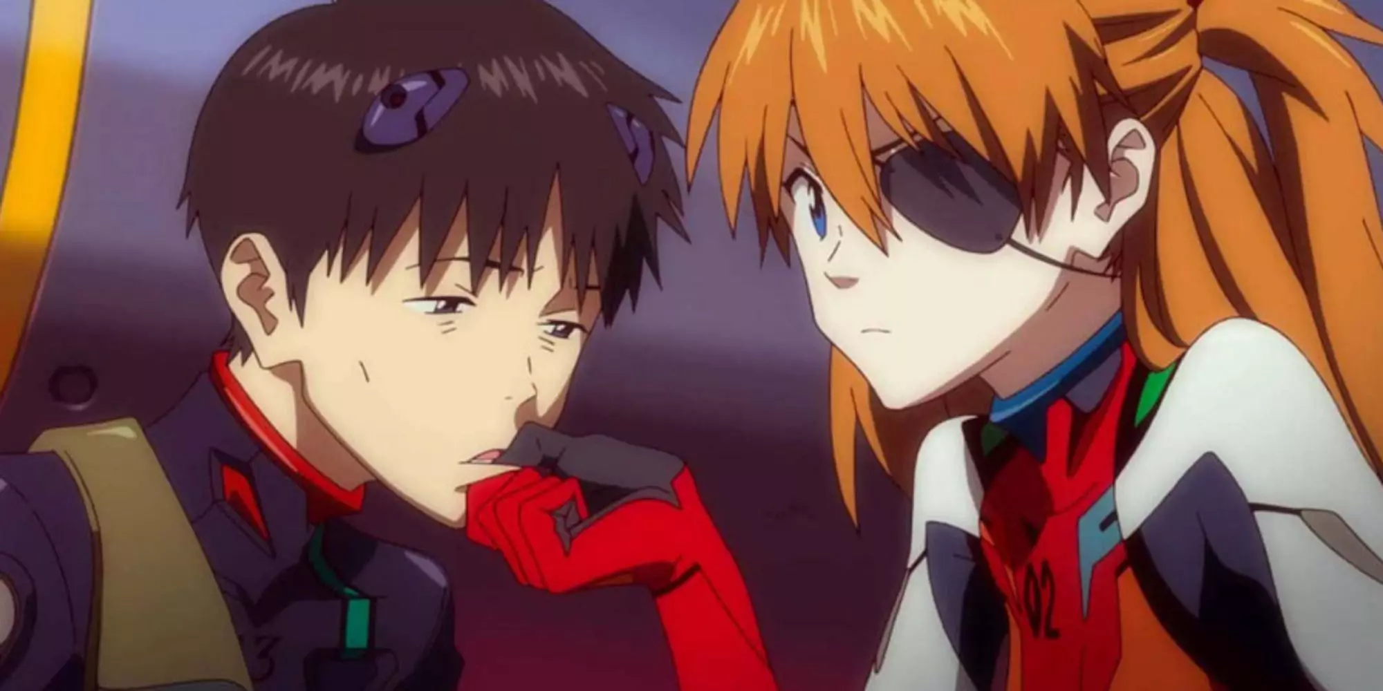 Shinji ati Asuka lati Evangelion: 3.0 O le (Ko) Redo